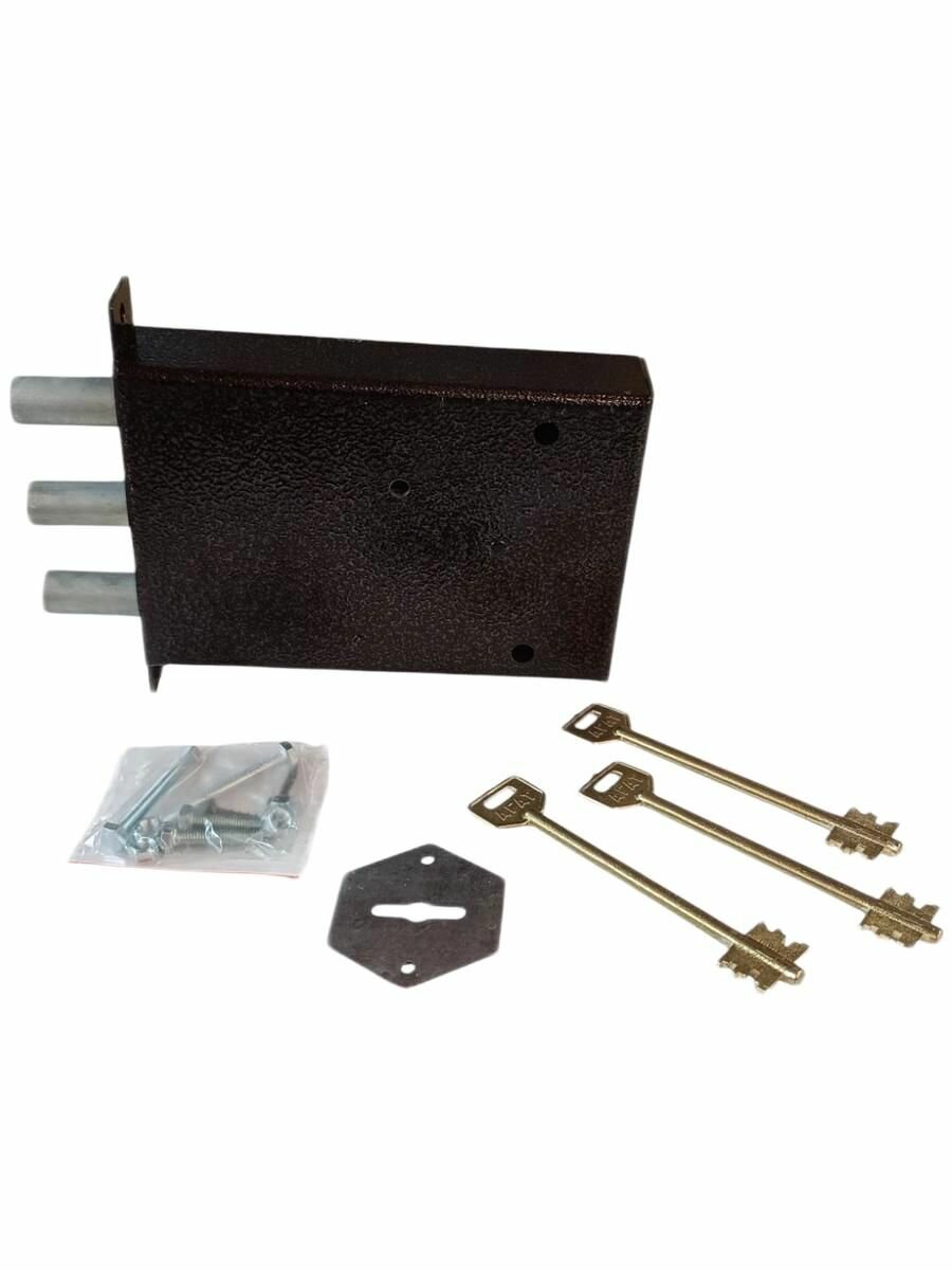 Замок Накладной сувальдный Гаражный ЗГС-3 3кл Агат