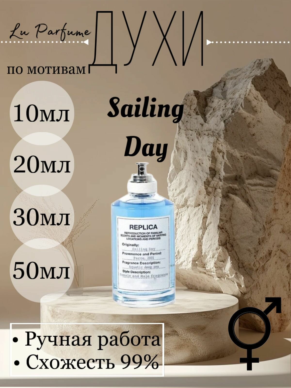 Духи ручной работы по мотивам 'Sailing Day', для мужчин и женщин Lu Parfume