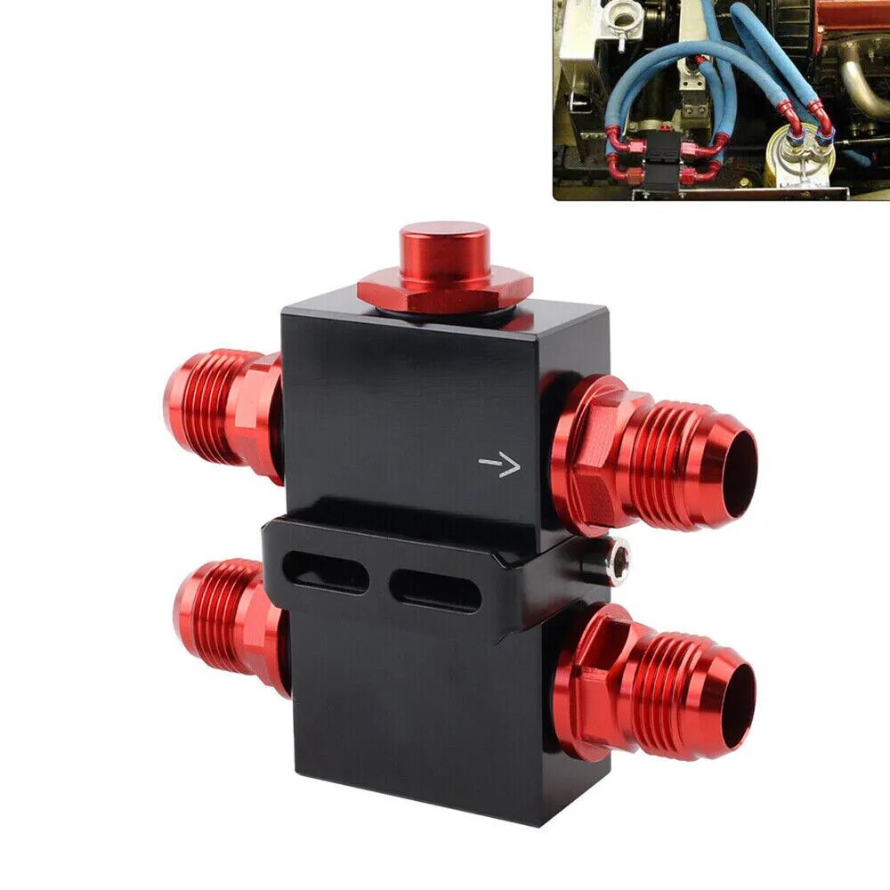 Переходник для сэндвич-пластины масляного фильтра заготовки с линейным масляным термостатом, сэндвич с термостатом, фитинговый адаптер AN10