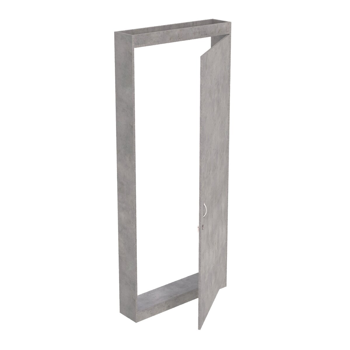 Алмаз Дверной блок, Бетон Чикаго светло-серый F186 ST9