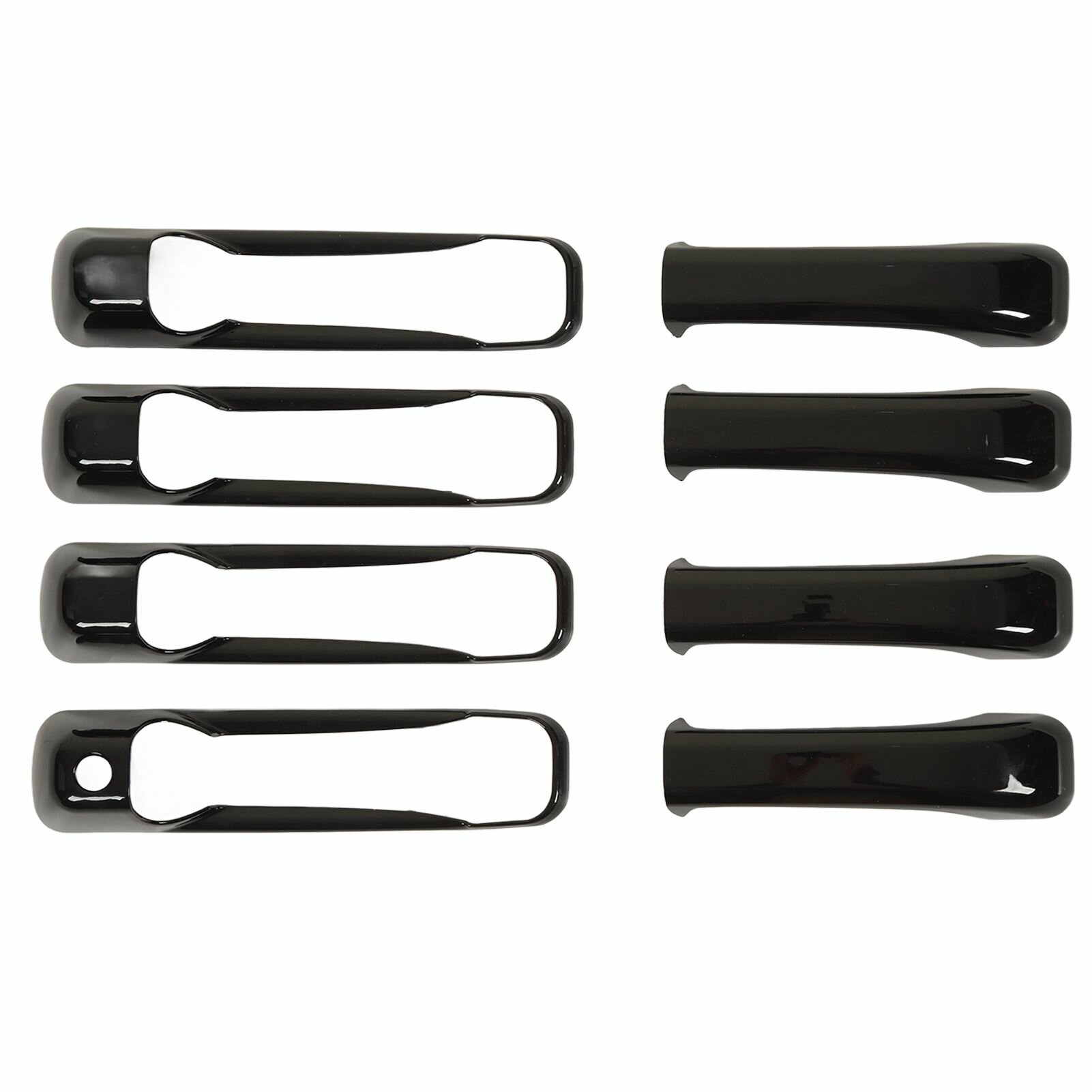 8 чехлов дверных ручек глянцевый черный для Dodge Ram 1500-5500