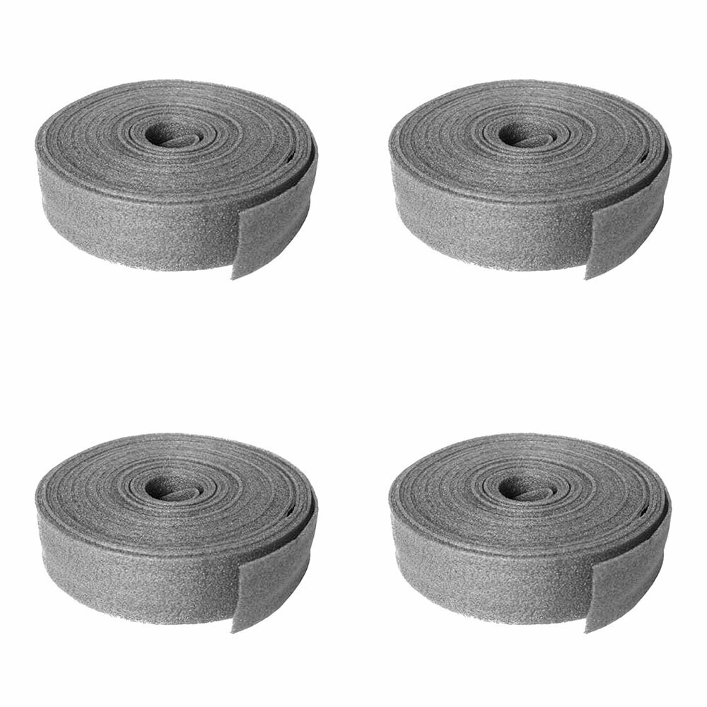 Лента демпферная кромочная для полов с фартуком 6х100 мм 10 м (4 шт.)