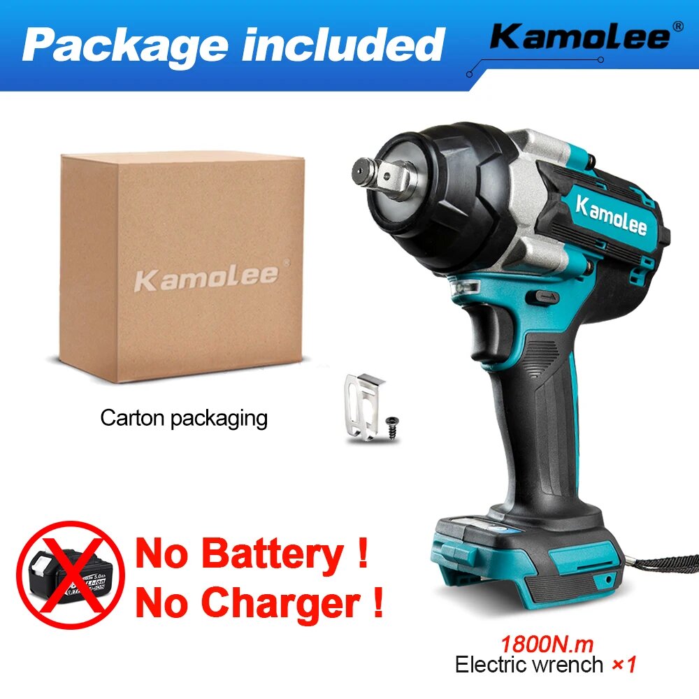 Электрический гайковерт Kamolee DTW700 синего цвета