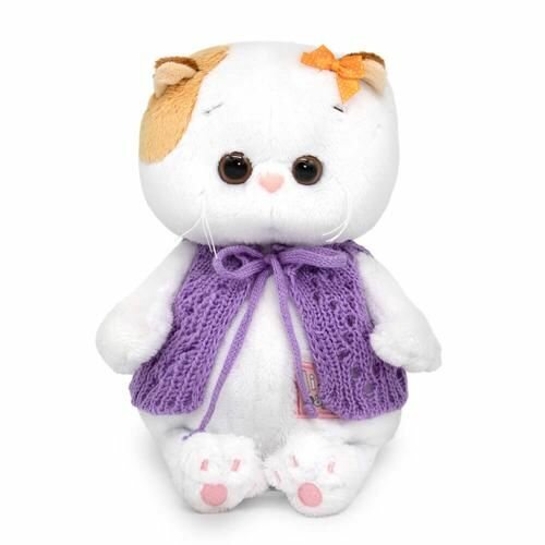 Budi Basa Мягкая Игрушка Кошечка Ли-Ли BABY в вязаном жилете (20см, в подарочной коробке) LB-077