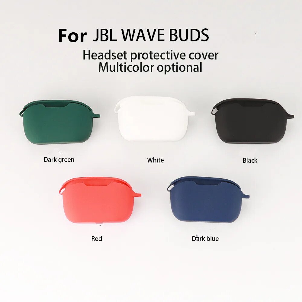 Силиконовый чехол для JBL Wave Buds/Buds 2 JBL Wave Buds, Black