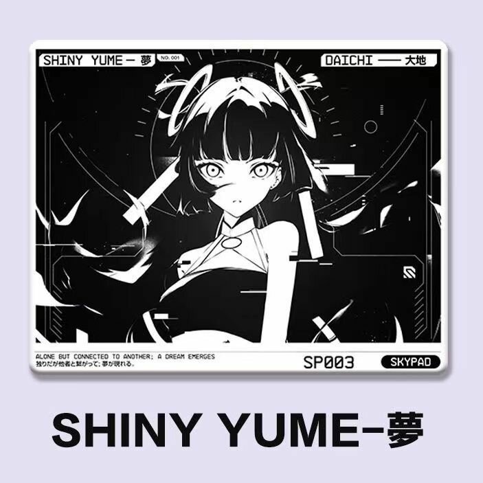 Skypad Игровой коврик для мыши Коврик для мыши YUAIKIM Limited Edition 3.0 с покрытием из закаленного стекла, XL, белый, светло-серый