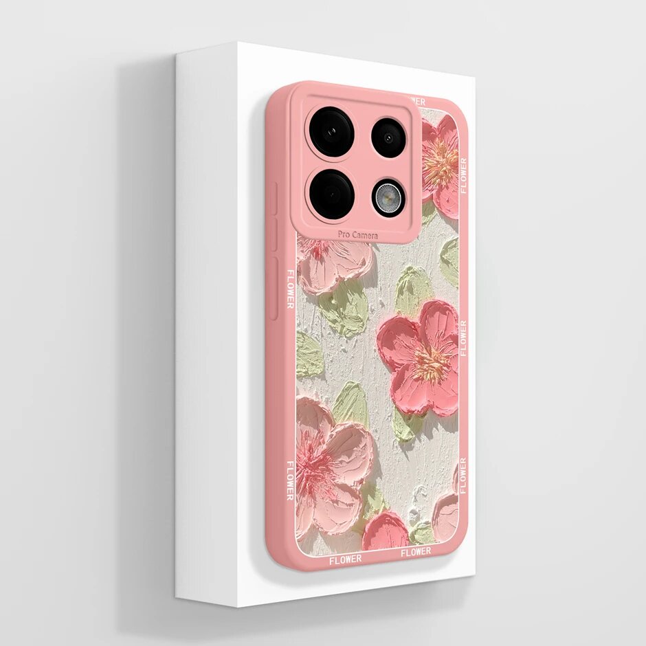 Чехол для Xiaomi Poco X6 Pro 5G Fashion Butterfly Advanced Sense, Розовый, For Poco X6 5G, TYP947