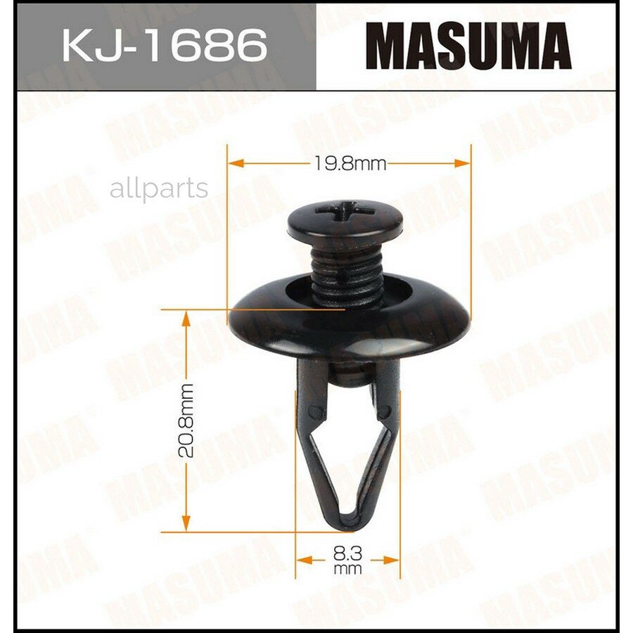 MASUMA KJ-1686 клипса!\ Mitsubishi Delica 94-07