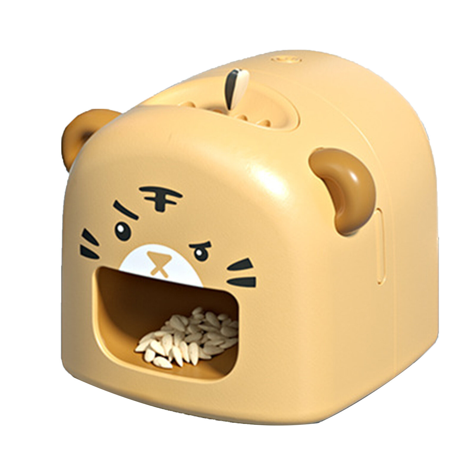 Электрическая машина для очистки семечек подсолнуха/дыни, автоматическая, чувствительная, в форме питомца, желтая.