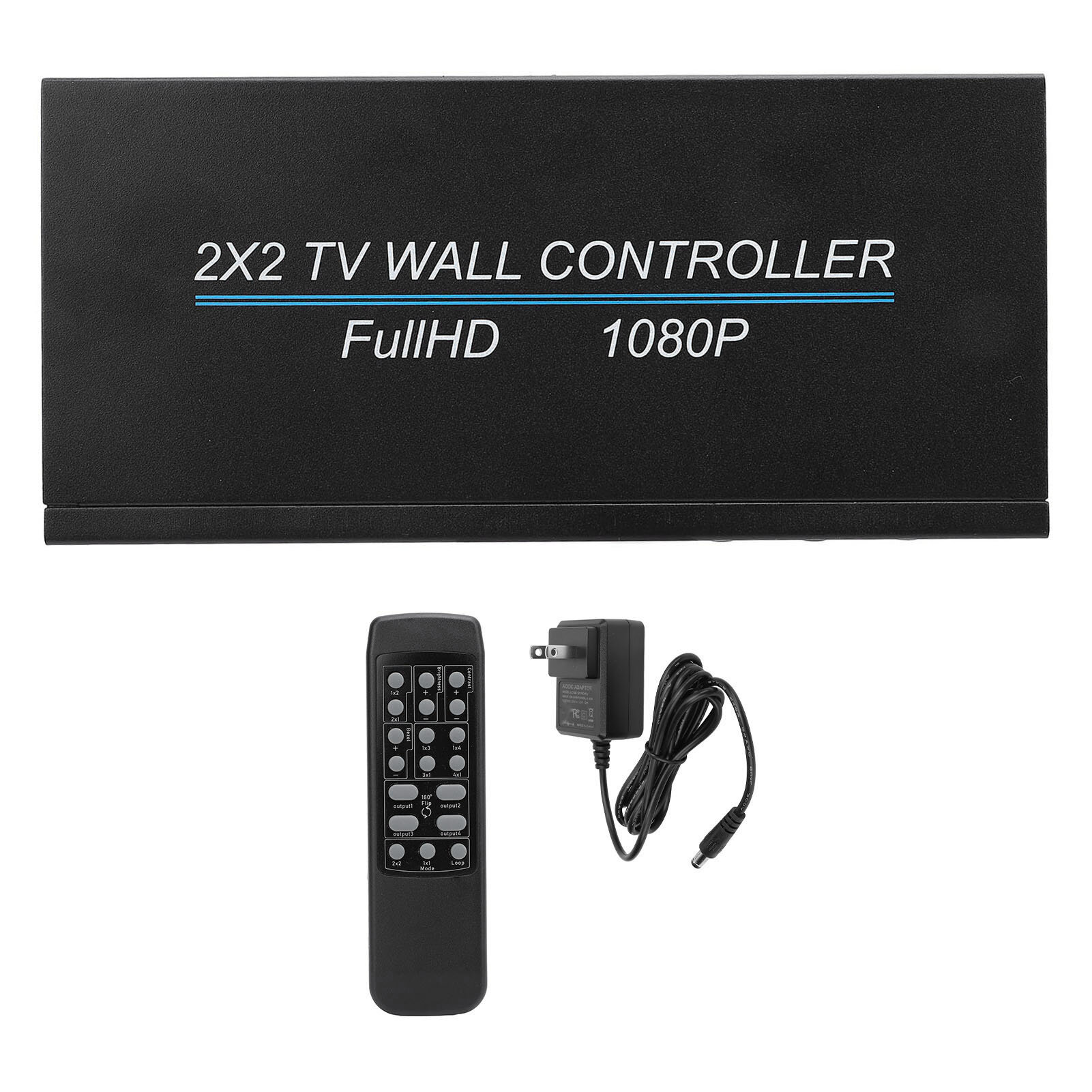 Мультимедийный Интерфейс 2x2 HD Контроллер Видеостены 4K 30HZ TV с Дистанционным Управлением Поворотом на 180 градусов 8 Режимов соединения 1x1 1x2 1x3 1x4 2x1 3x1 4x1 Штепсельная вилка США