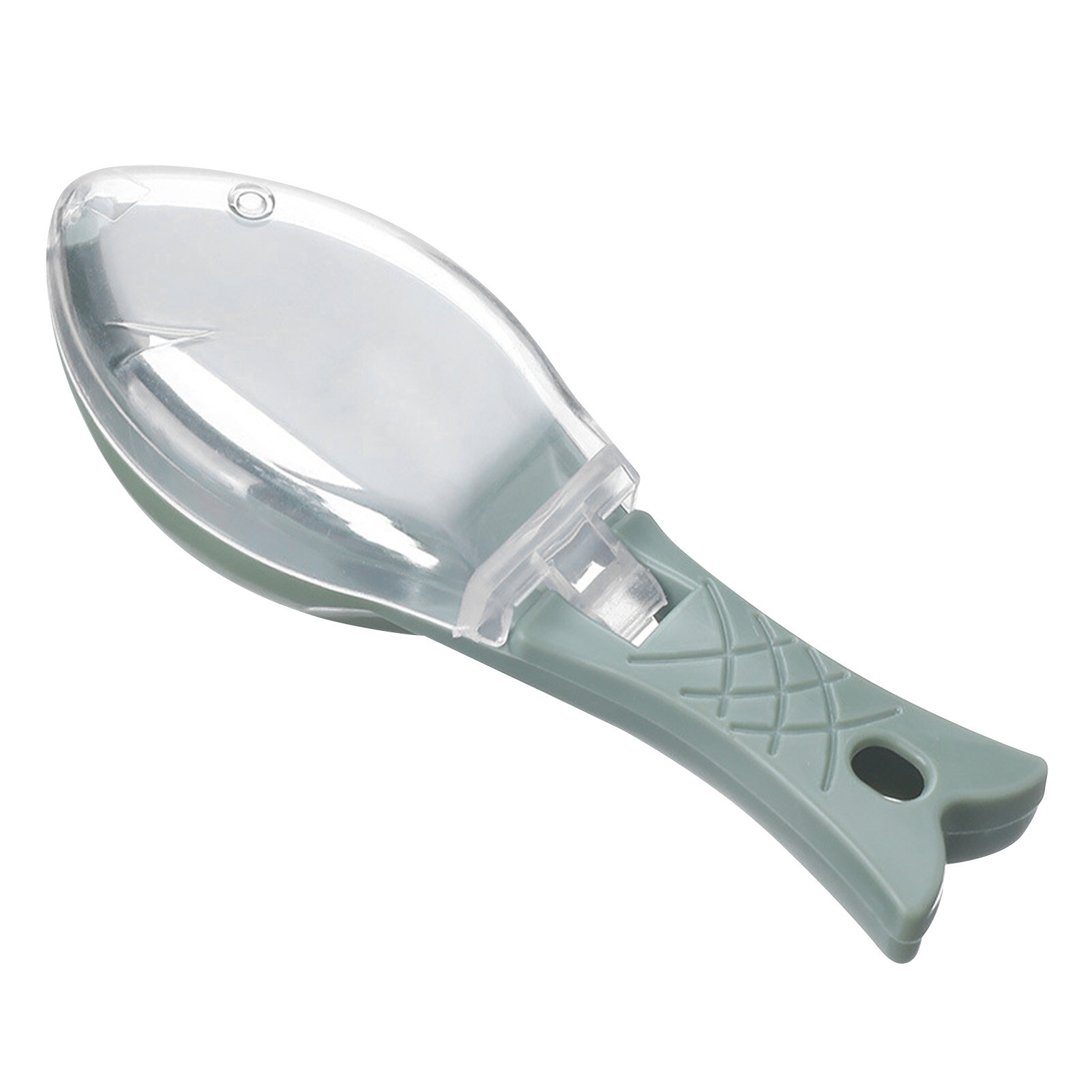 Рыба -масштаб с удалением шкалы крышки без усилий.