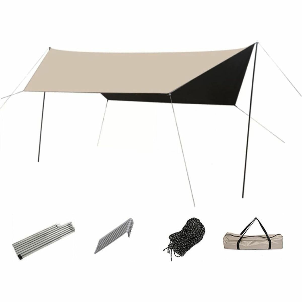 Беседка с навесом для кемпинга на открытом воздухе