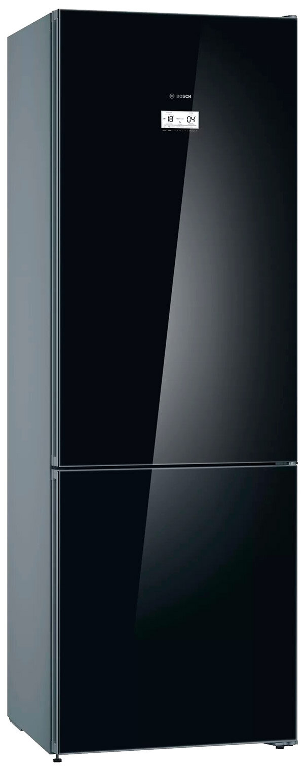 Двухкамерный холодильник Bosch KGN49LB30U, черный, стекло, класс А++