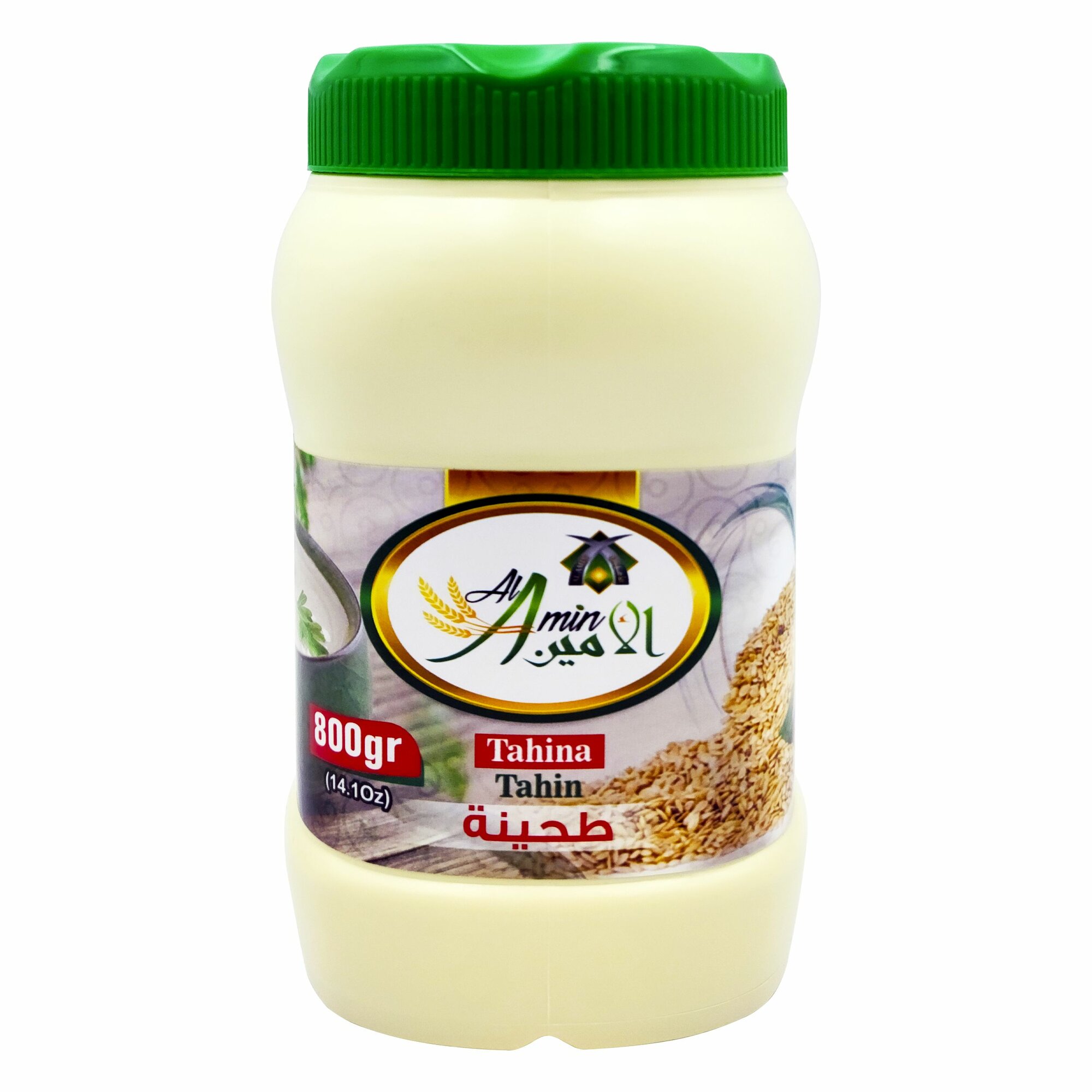 Тахини/Тахин, натуральная паста из семян белого кунжута, "AlAmin", Sesame Paste Tahina/Tahin, 800гр. Турция
