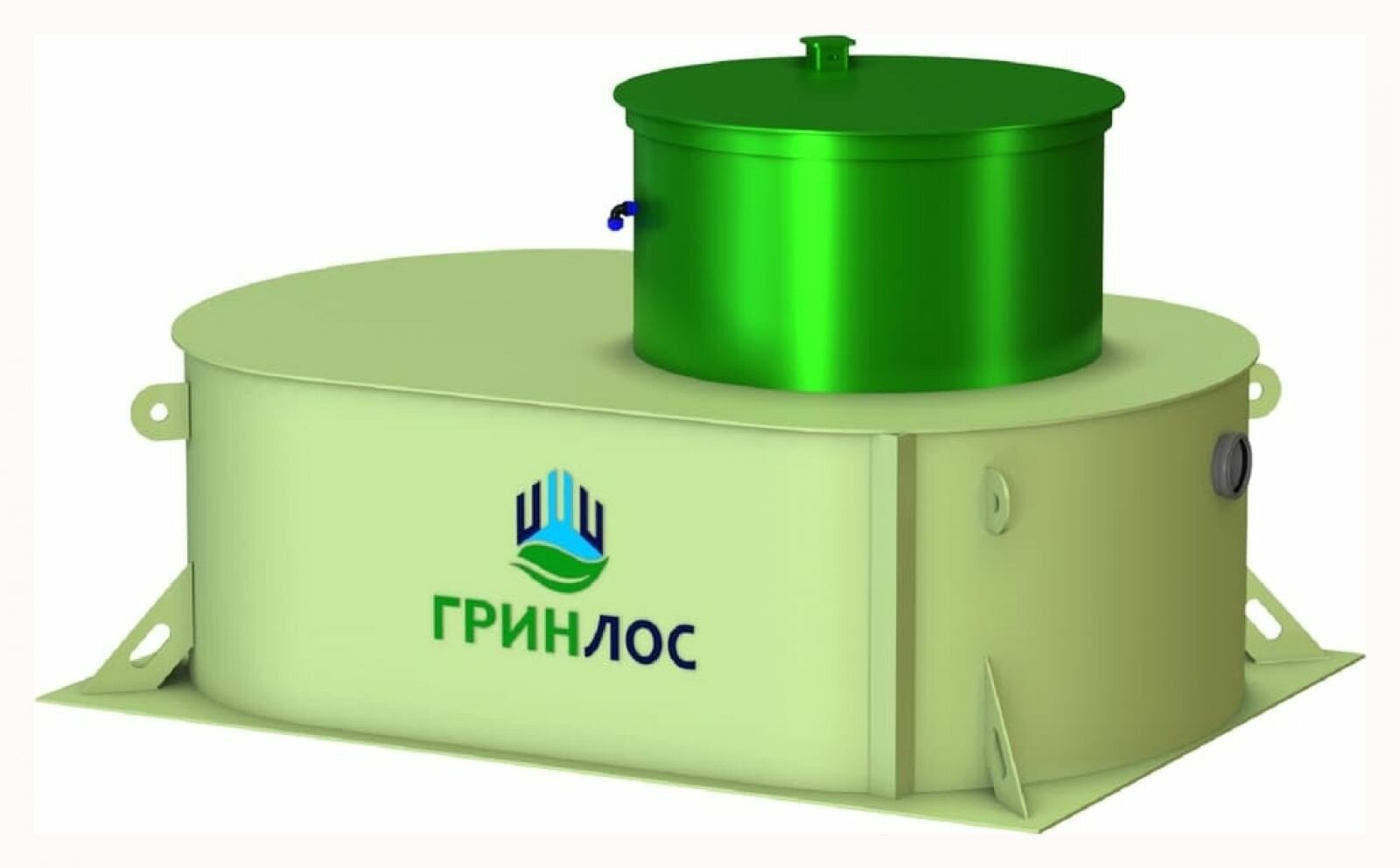 Септик для дома гринлос Аэро 6 низкий корпус (1.2 м3/сут, самотечный, на 6 человек)