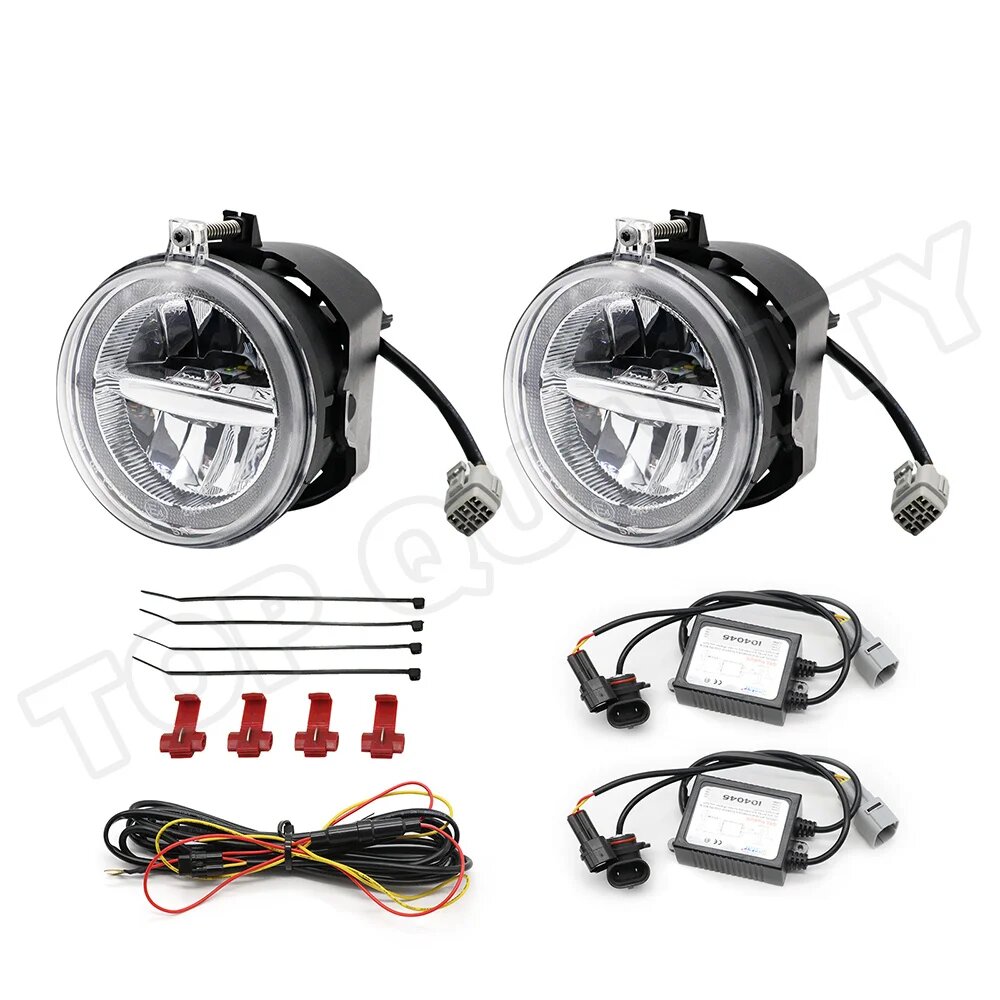 Светодиодные противотуманные фары DRL дневные ходовые огни для Dodge Dakota Durango противотуманные фары в сборе для Jeep Commander Grand Cherokee