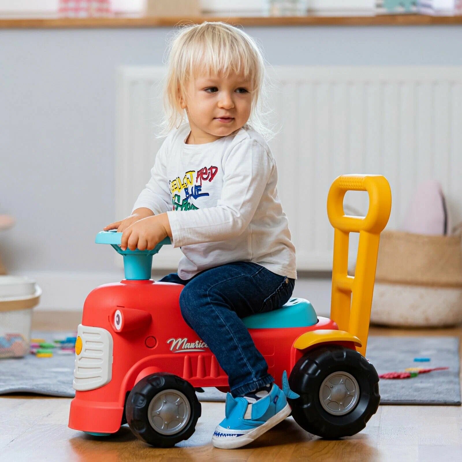 Каталка-трактор Falk "Морис", с клаксоном, для детей от 1 до 3 лет