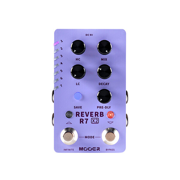 M723 R7 X2 Reverb Педаль эффектов, Mooer