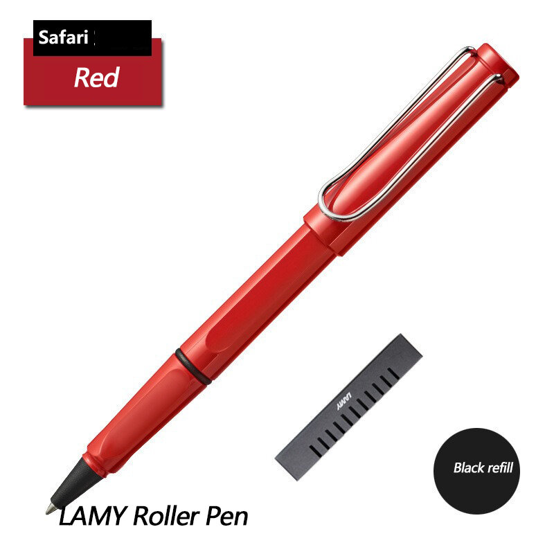 Перьевая ручка LAMY Сафари пишущий инструмент,1,199 black, true, true,0.7, малиновый,