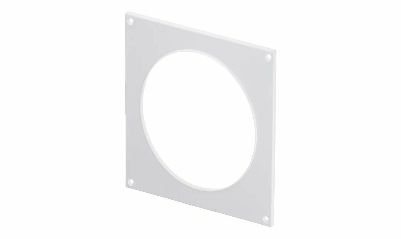 Накладка для круглых воздуховодов настенная Era пластиковая 170х170 мм d130 мм