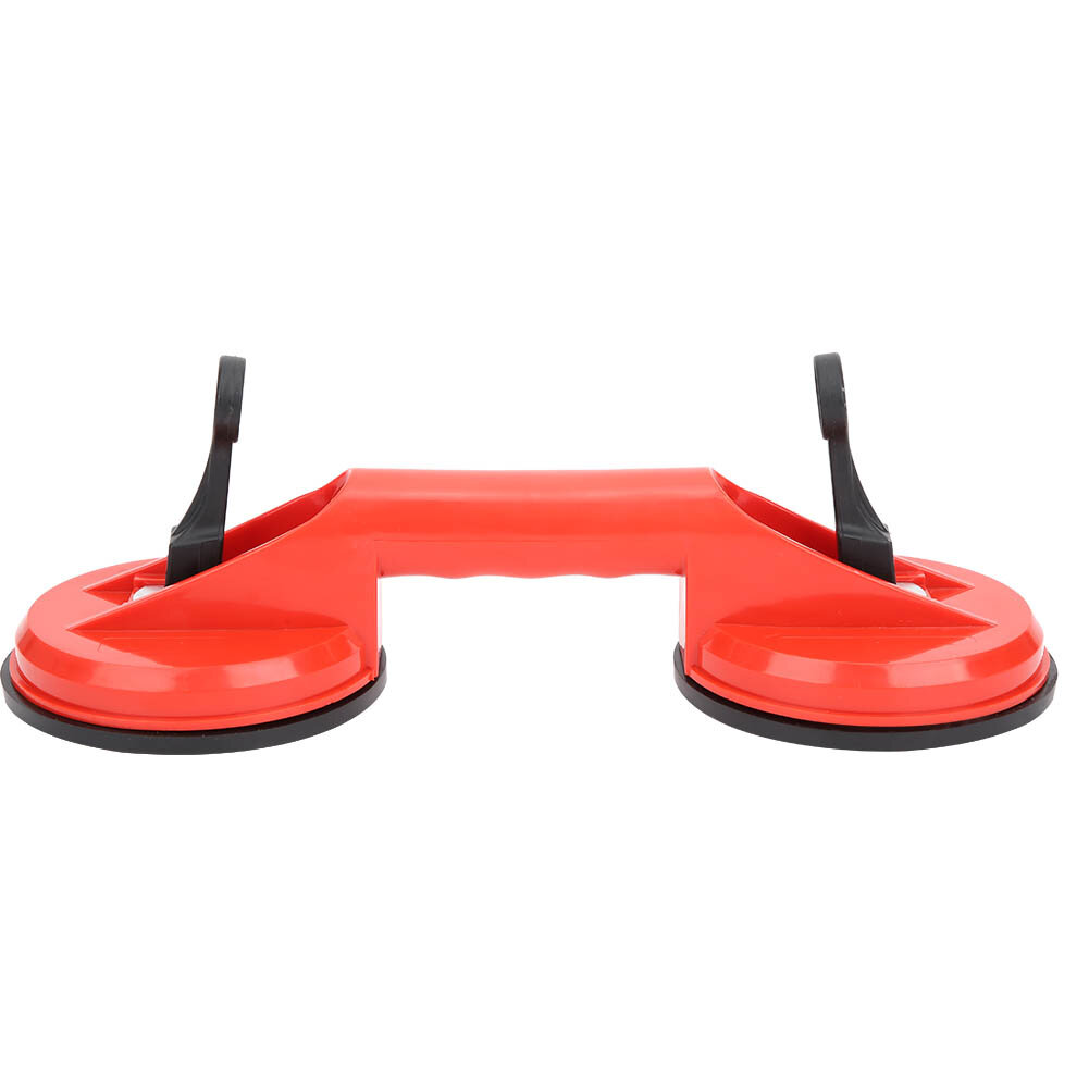 Двойная всасывающая чашка Красная пластиковая стеклянная плитка экстрактор по полу 11,5 см.