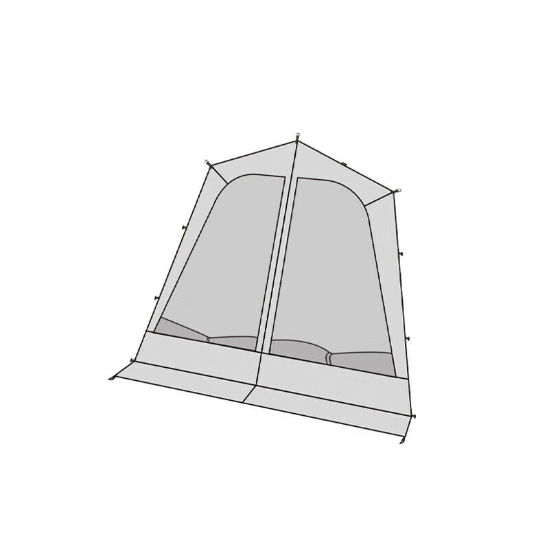 MOBIGARDEN Outdoor Camping Self-Setting Quick-Open Canopy Holiday Dome PO9.0 Mesh Door NX24672019, Dawn Mist White