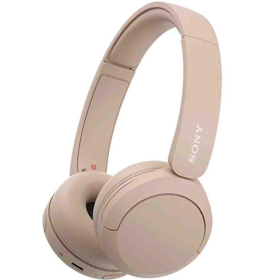 Наушники накладные Sony WH-CH520, беспроводная гарнитура, бежевые