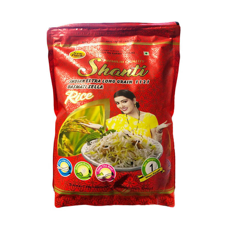 Рис басмати Shanti длиннозерный для блюд восточной кухни 1 кг, Индия