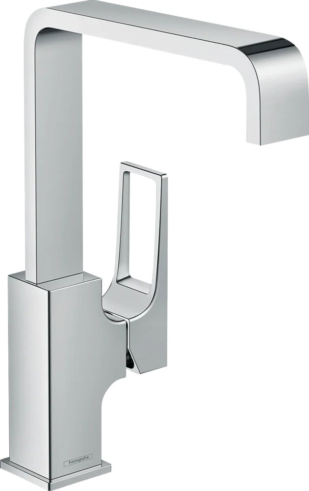Смеситель для раковины Hansgrohe Metropol 74511000 с поворотным изливом, с донным клапаном, хром, немецкий