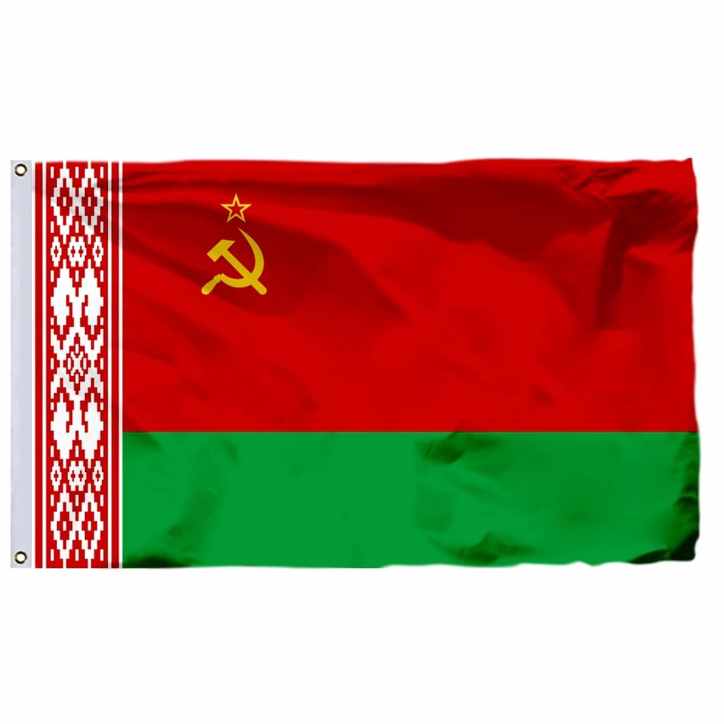 Флаг Беларуси 1918 года 90x150см, 3X5FT-90X150CM, Красный