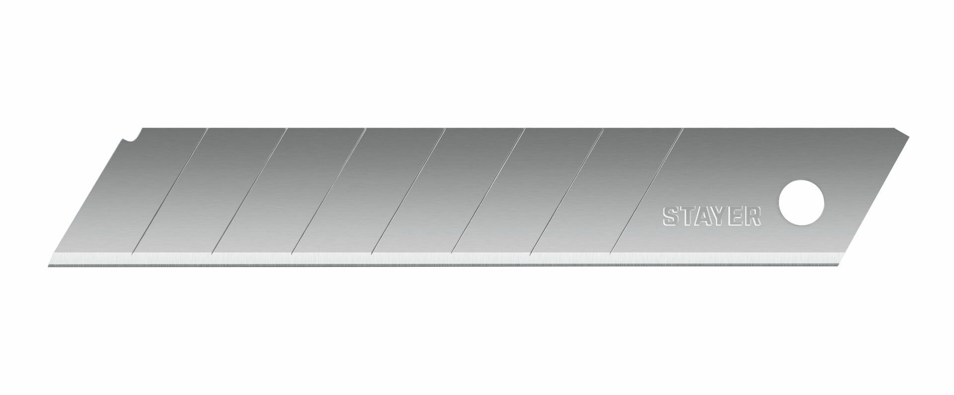 Сегментированные лезвия STAYER, 18 мм, 5 штук, профессиональные 0915-S5