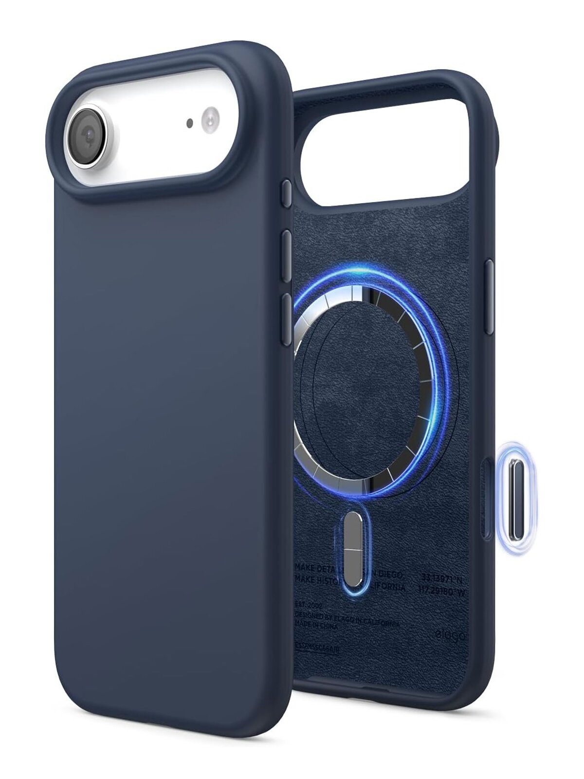 Elago силиконовый чехол для iPhone Air, Magnetic Silicone Jean Indigo (MagSafe)