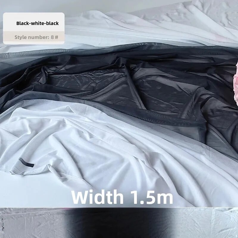 Градиентная сетчатая ткань из полиэстера/акрила 150х100 см 1 meter, A