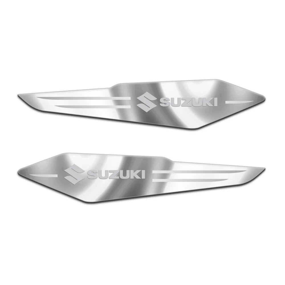 2 шт. автомобильный Стайлинг металлический светоотражающий логотип кузова наклейка на крыло Silver