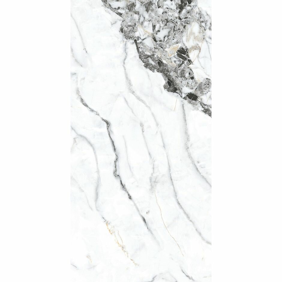 Керамогранит Basconi Home (Баскони Хоме) Bianco Gold Full Body-3 Polished Белый 60x120x0.8 см, BHW-0035-3