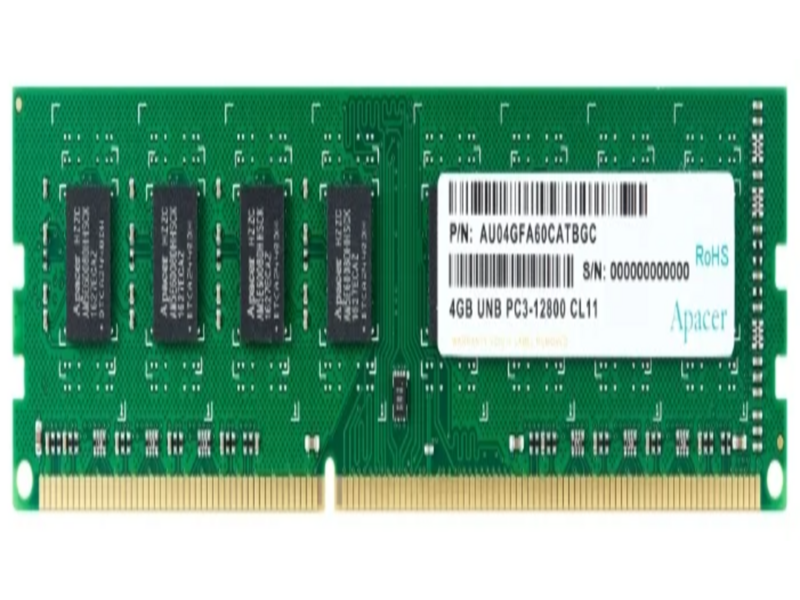 Оперативная память Apacer DDR3 4GB 1600MHz DIMM (PC3-12800) CL11 1.5V (Retail) 512*8 3 years (AU04GFA60CATBGC/DL.04G2K. KAM)