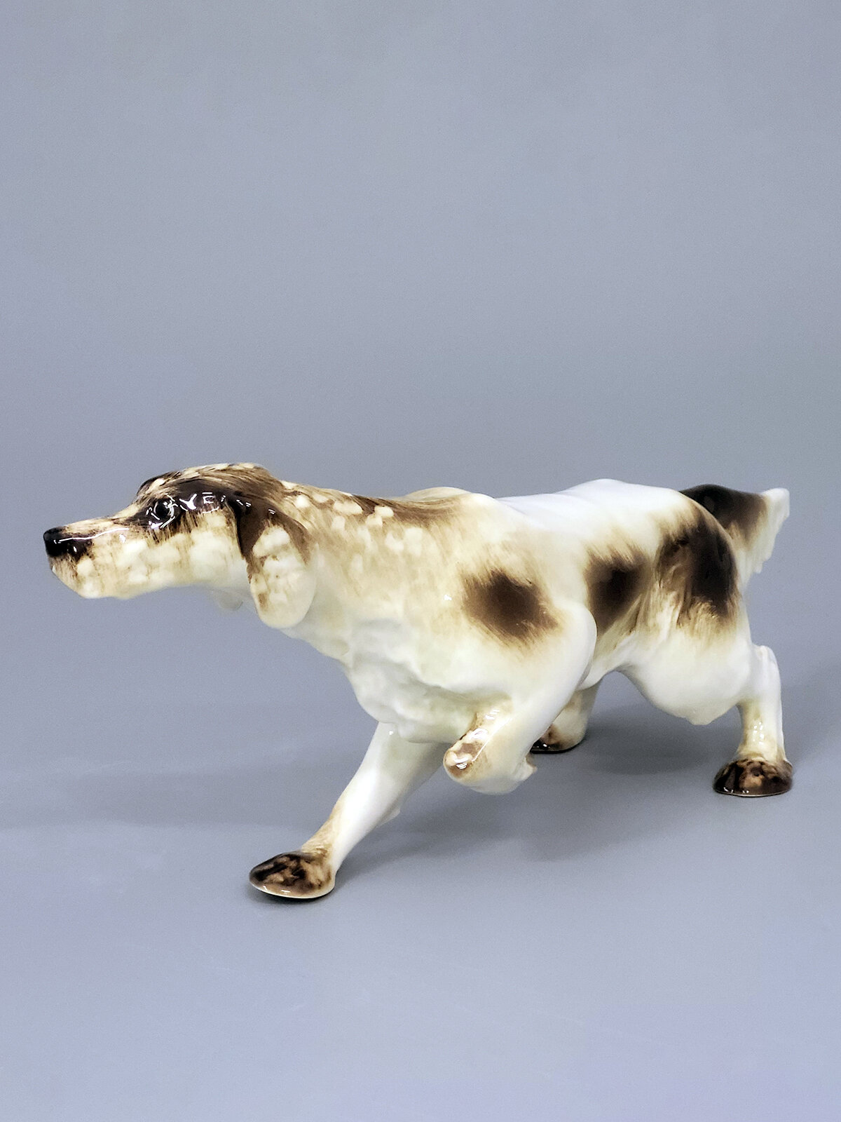 Фарфоровая скульптура Сеттер Пятнистый, Императорский фарфоровый завод