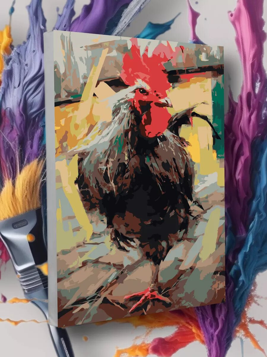 Картина по номерам Петух