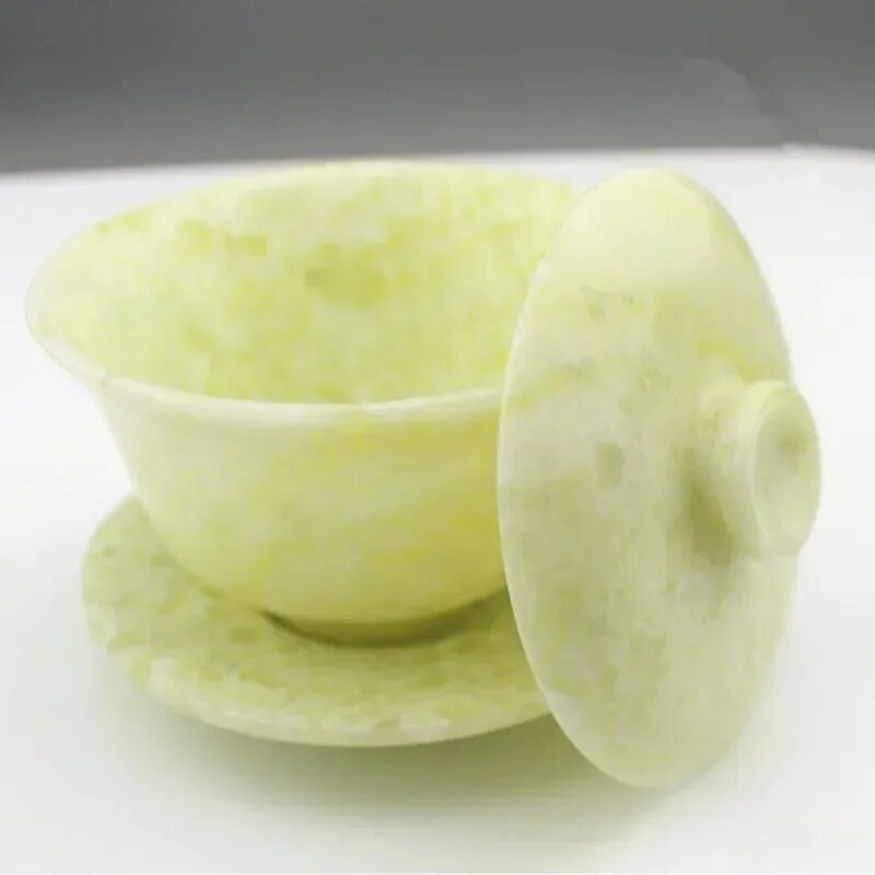 Нефритовый чайный сервиз Gongfu, Lantian jade