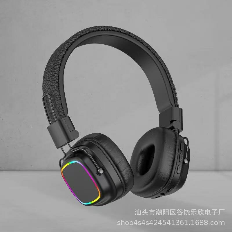 Беспроводная гарнитура bluetooth на головке ретро светящийся сабвуфер шумоподавитель гарнитура