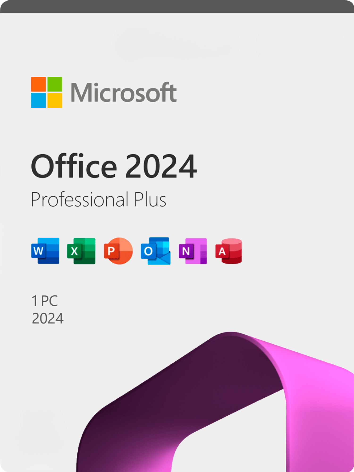 Microsoft Office 2024, для Windows 10/11, бессрочная лицензия (без привязки)