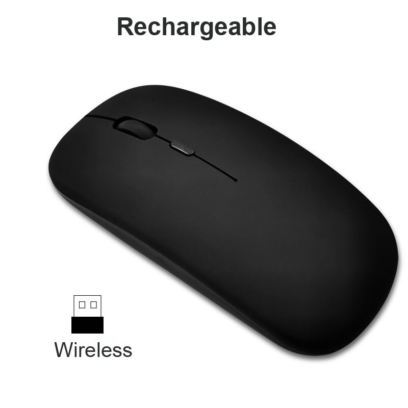 Новая двухрежимная беспроводная тонкая мышь Bluetooth 5.0 для игрового ПК, мини-ноутбука, USB-компьютера, аксессуары для