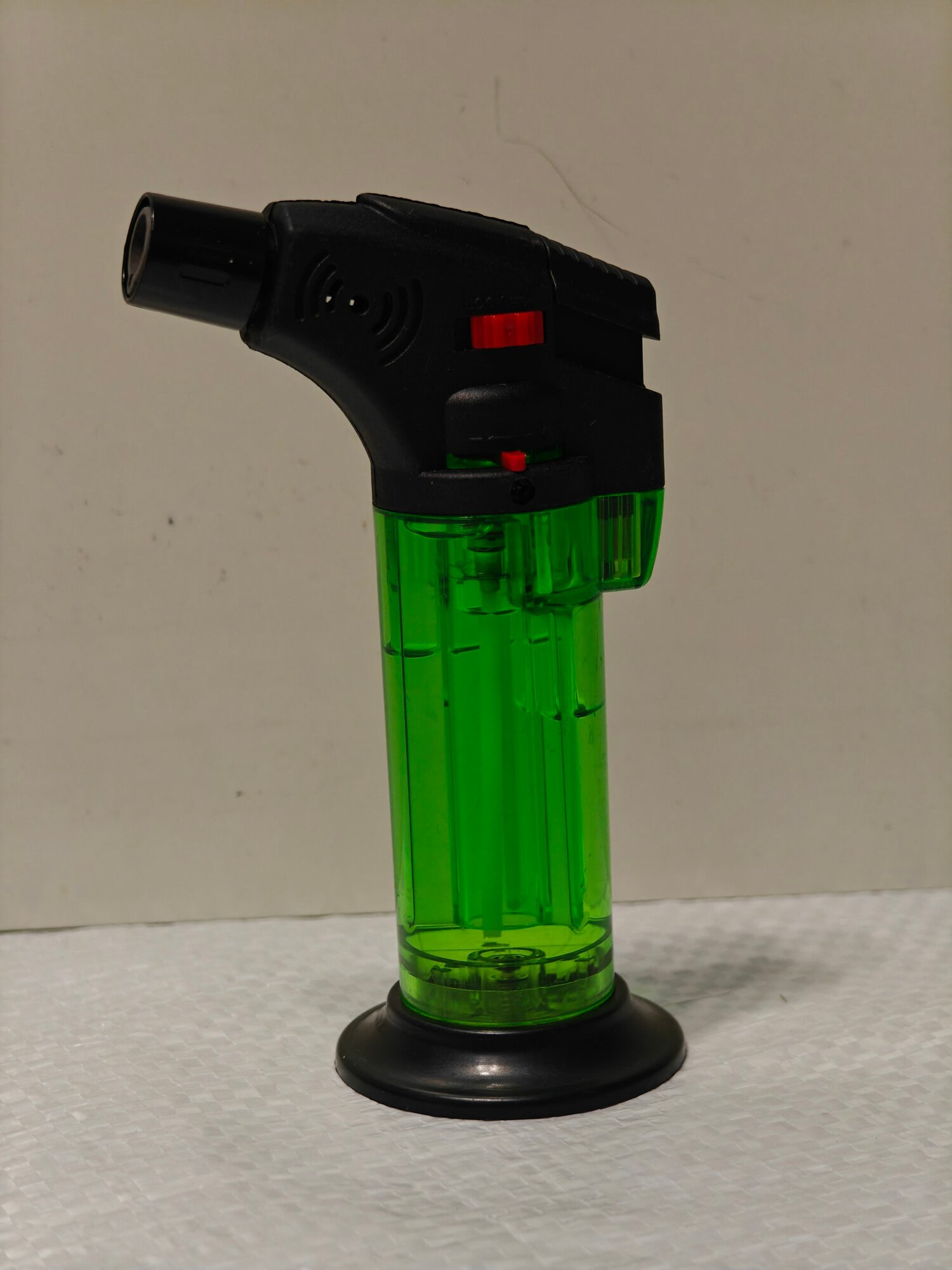 Горелка J-01, пьезоподжиг, регулировка огня, универсальная, зеленая