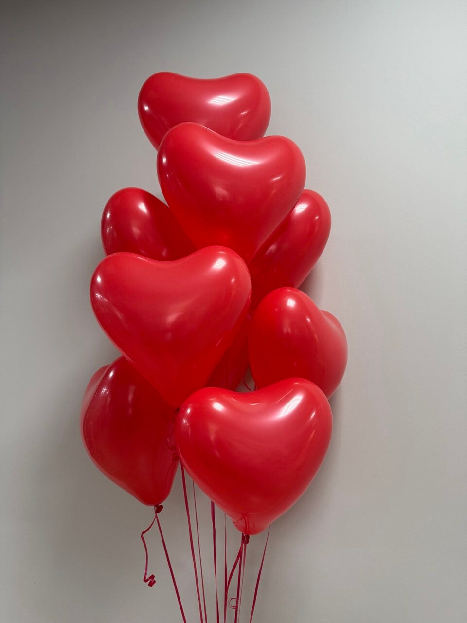 Фонтан из шаров сердце