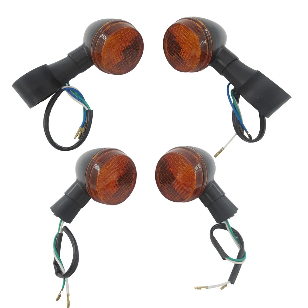 Передние указатели поворота для мотоцикла Honda Shadow 400 750 VTX GL 1300 VTX1800 Cruiser, задние указатели поворота black orange 1 set