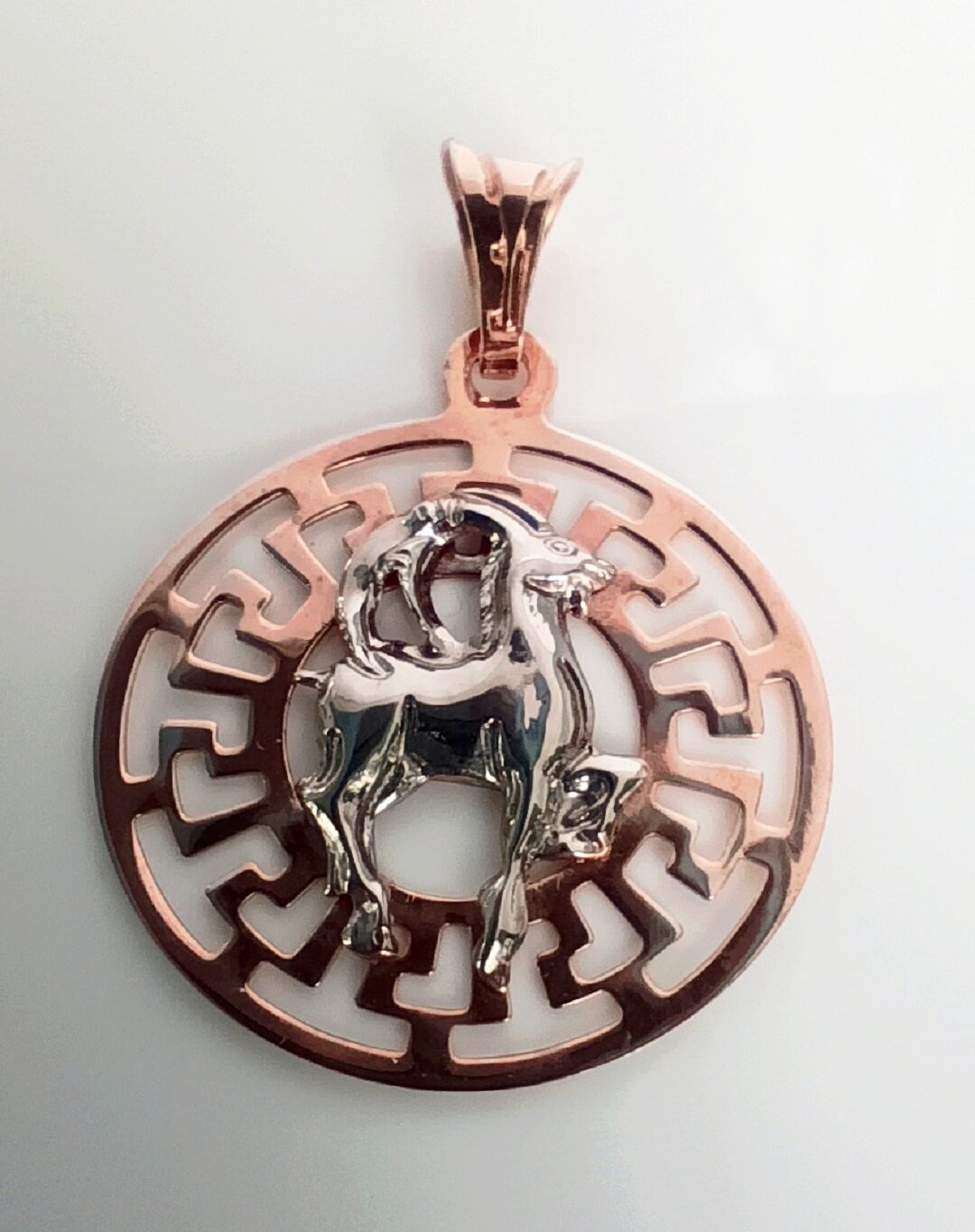 Подвеска, серебро, 925 проба, золочение, родирование