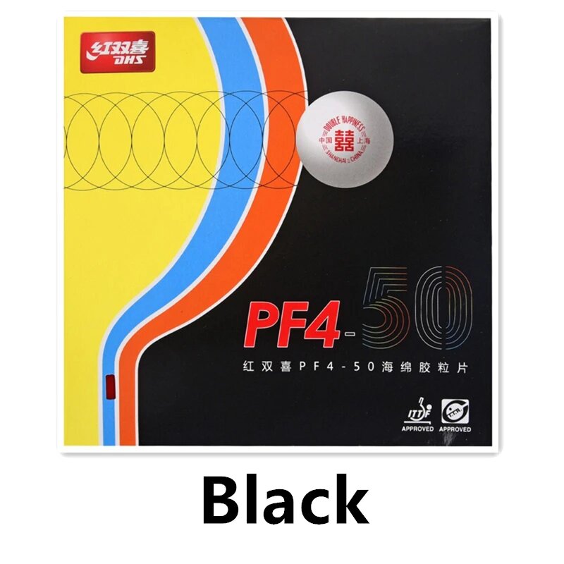 Губка для настольного тенниса DHS PF4-50 Черный, 1pcs Black