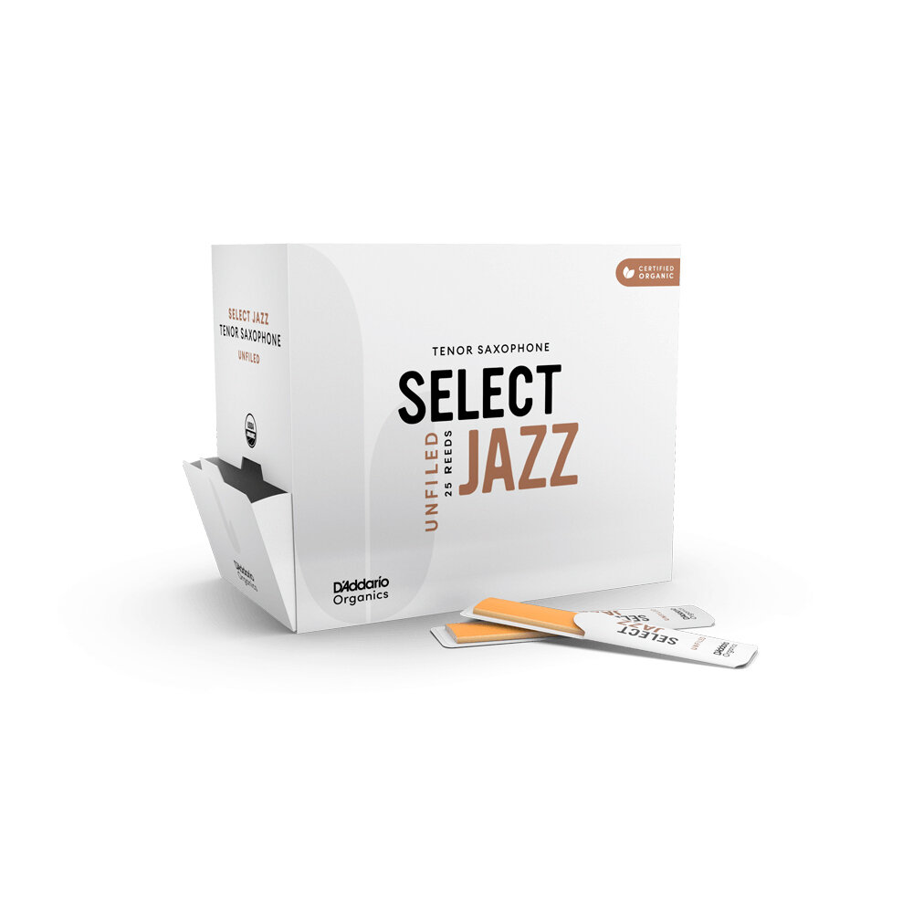 Трости для саксофона тенор, 3S (25 шт) D'Addario ORRS01TSX3S-B25 Organic Select Jazz Unfiled