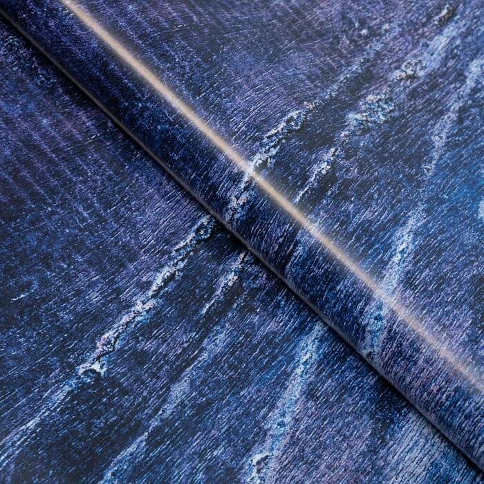 !09 Бумага глянцевая (набор 5 листов) "Мрамор голубой" 50 × 70 см.