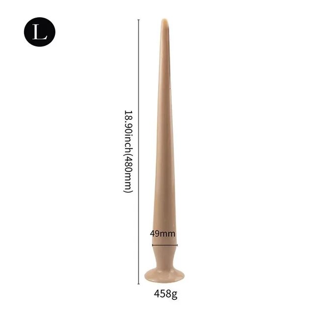 Силиконовая очень длинная Анальная пробка, огромный фаллоимитатор на присоске, расширитель D-L